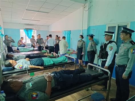 ၅၉ နှစ်မြောက် မြန်မာနိုင်ငံရဲတပ်ဖွဲ့နေ့အား ကြိုဆိုဂုဏ်ပြုသောအားဖြင့် ဟင်္သာတခရိုင် ရဲတပ်ဖွဲ့ဝင