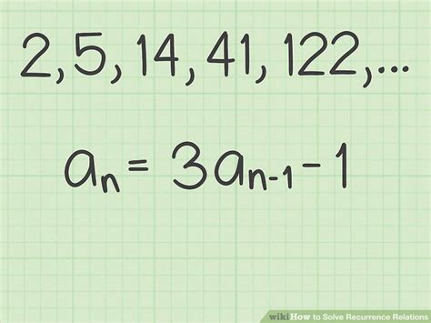 5 Ways To Solve Recurrence Relations Wikihow