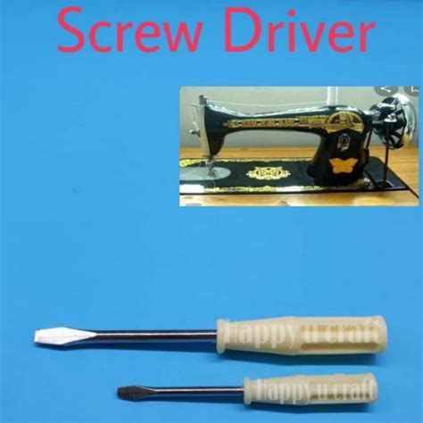 Pemutar Skru Mesin Jahit Portable2 Pieces Pratical Sewing Machine Tool