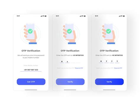 Otp Verification Otp One Time Password Interactive Design