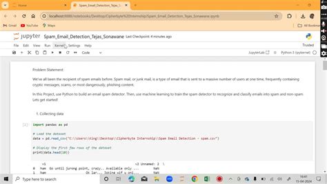 Tejas Sonawane On Linkedin Cipherbytetechnologies Internship Datascience