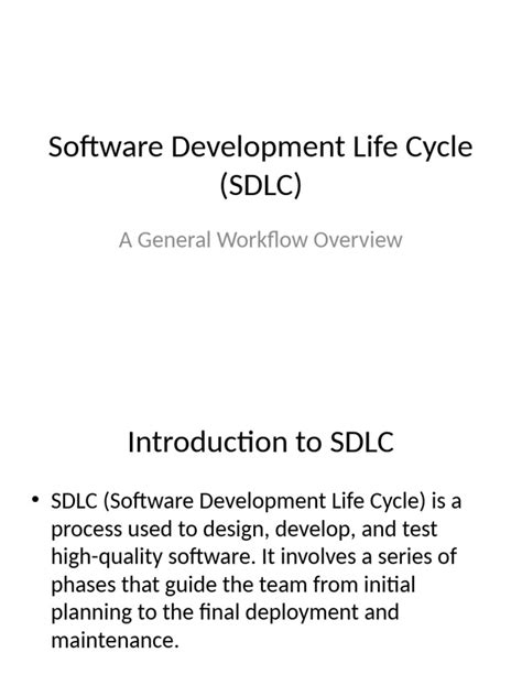 Sdlc Workflow Pdf Sdlc Workflow Pdf