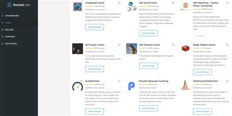 Rocket Still Recommends Caching Plugins Though Its Really About Optimization