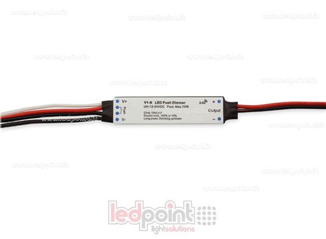 Ledpoint S R L 12 24V 1ch 3A CH RF 2 4G Single Colour Mini Dimmer Receiver With Push Switch