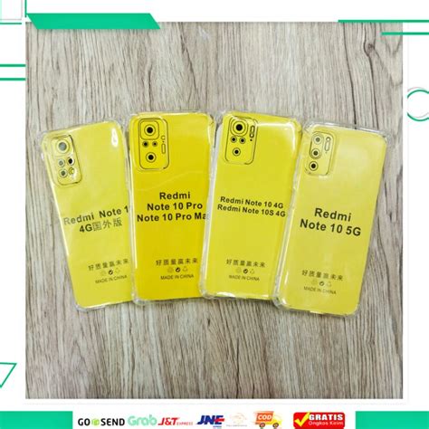 Jual SoftCase Bening AntiCrack Xiaomi Redmi Note 11 Note 10 Note 10 Pro Note 10S Shopee