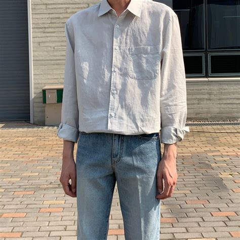 남자 린넨셔츠 코디 다양한 착장으로 시원하게 도전 네이버 블로그
