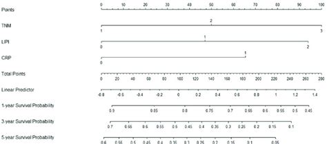 Prediction Nomogram For Css Notes A Nomogram Including Lipi Tnm And