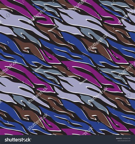 Wavy Texture Seamless Pattern Stock Vector Royalty Free 1370362739 Shutterstock