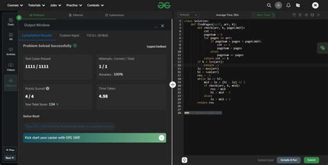 Madhu Karthick On Linkedin Gfg160 Dsa Problemsolving