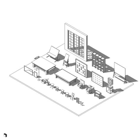 3d Model Revit Parametric Art Workshop Toffu Co