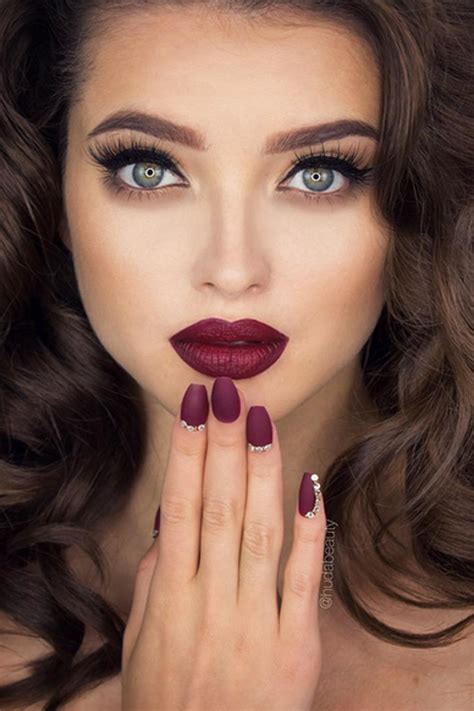 Wedding Makeup Red Lips Outstanding Pic Wfbm