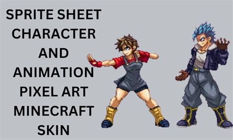 Design Sprite Sheet Pixel Art Animation Minecraft Game Spritesheet For