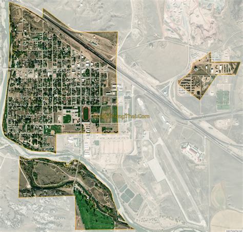 Map Of Guernsey Town Wyoming Thong Thai Real