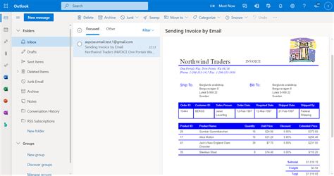 using a microsoft word document as the message body and sending email