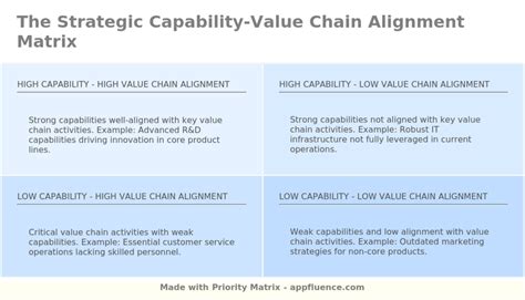 Strategic Capability Value Chain Alignment Matrix [free Download]