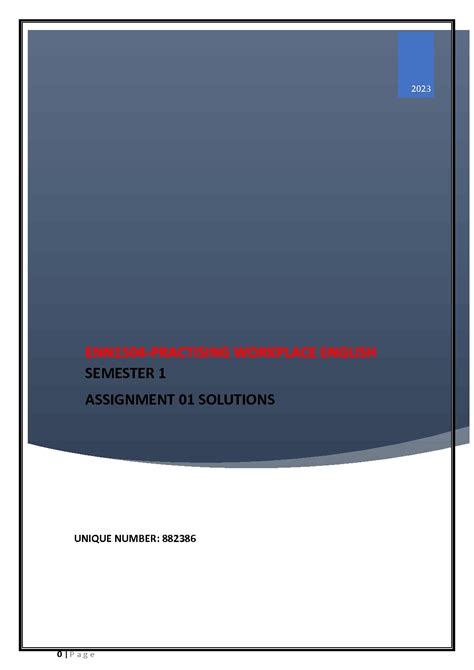 enn1504 assignment 1 memo first semester 2023 pass guaranteed to be used as a guideline