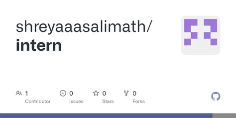 Github Shreyaaasalimathintern