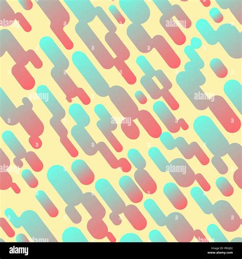 Abstract Gradient Vibrant Lines And Dots Seamless Pattern Stock Vector Image And Art Alamy