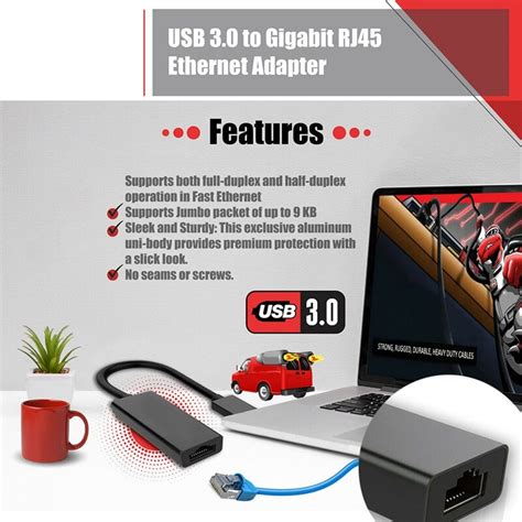 Usb 30 Gigabit Ethernet Lan Rj45 1000 Mbps Networ Vicedeal