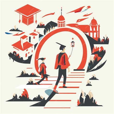 Premium Vector College Life A Transformative Journey Vector