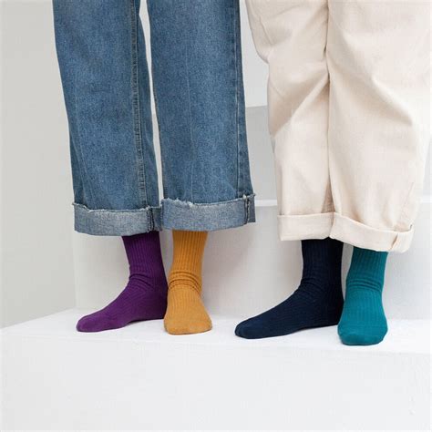 비아리츠 비아리츠 20컬러 사계절 기본 아이템 무지 골지양말 중목 남녀공용바비 위시버킷