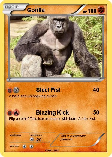 Pokémon Gorilla 117 117 Steel Fist My Pokemon Card