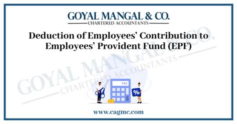 Deduction Of Employees Contribution To Employees Provident Fund Epf