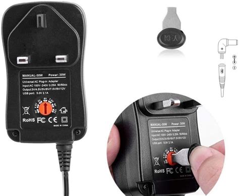 Adapter Only No Tips 30w Universal Multi Voltage Ac To Dc Power