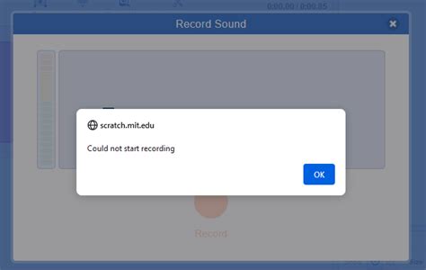Recording Crashes Discuss Scratch