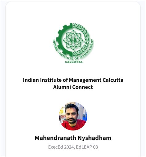 Mahendranath N On Linkedin Alumnus Iimcalcutta