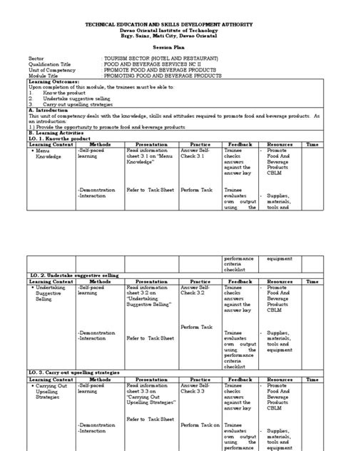 Complete 3 Session Plan Pdf Learning Cognitive Science