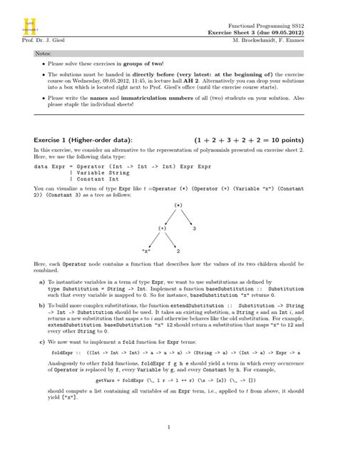 exercise 1 higher order data 1 2 3 2 2 10 points pdf function mathematics