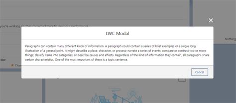 how to create modal popup using lightning web components pashtek