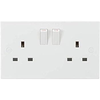 MK Logic Plus K WHI A Double Pole Switchsocket Gang Amazon Co Uk DIY Tools