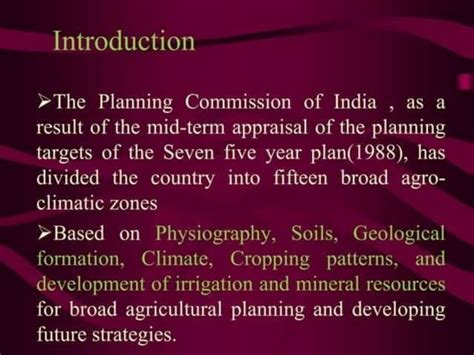 9 Different Agroclimatic Zones Of India Ppt