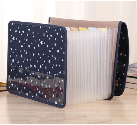 Милый Портативный Расширяемый аккордеон 13 карманов А4 папка для