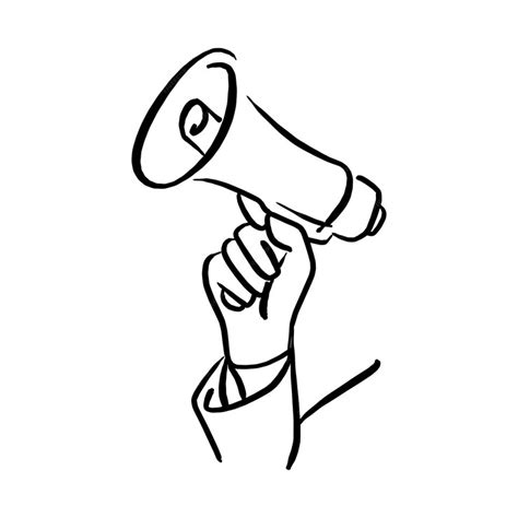 Premium Vector Hand Of Businessman Holding Megaphone Vector