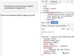 La Etiqueta Noscript Francesc Ricart