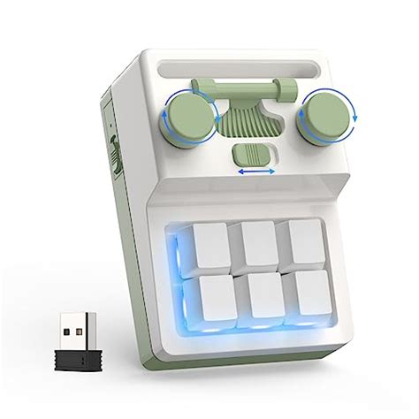 6 Key 2 Knob Programmable Macro Keyboard Wired Bluetooth 2 4g 400mah