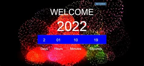 New Year Countdown Timer Using Javascript With Free Source Code