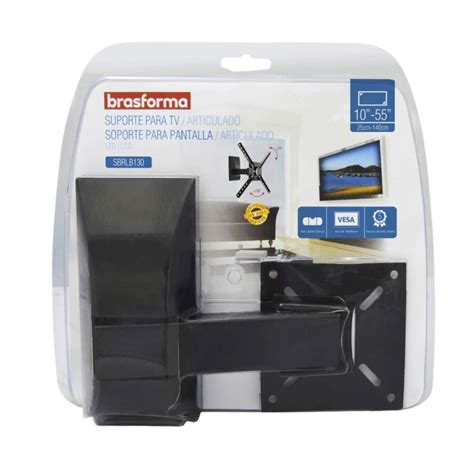 Suporte Articulado Para Tv Brasforma Sbrp 130 Crystal Informática