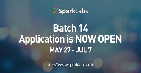 Sparklabs 스파크랩 📣글로벌 스타트업 액셀러레이터 스파크랩의 14기 참가 기업 모집이