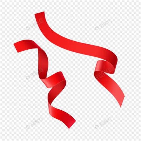 红色飘带元素素材下载 正版素材401086615 摄图网