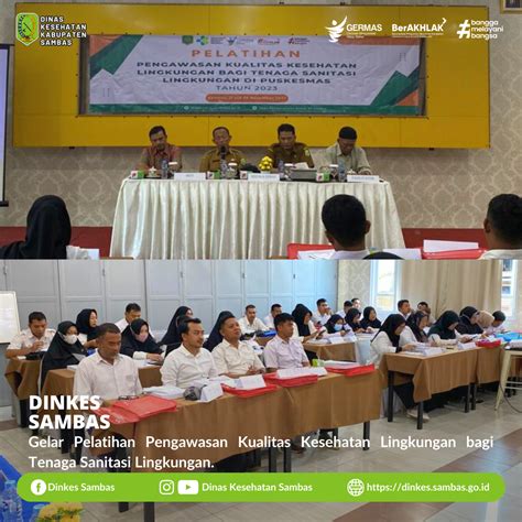 Dinkes Sambas Gelar Pelatihan Bagi Petugas Sanitasi Puskesmas
