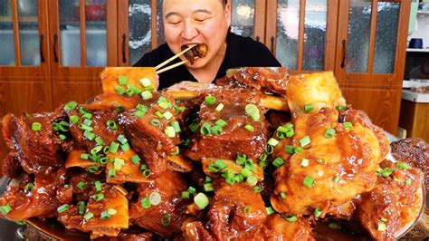 10斤牛大骨，阿强做“红烧牛骨”，香辣过瘾，一吸满口都是骨髓｜mukbang【cram阿强】 Youtube