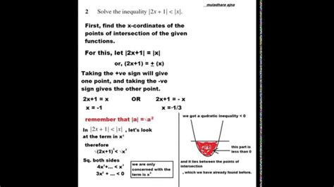 Modulus Inequalities Cie A Level Maths May June 2004 Paper 3 Question No 2 Youtube