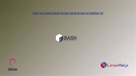 How To Create Bash Script Using Array On Debian 12 Youtube
