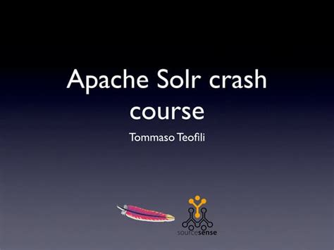 Apache Solr Crash Course Pdf