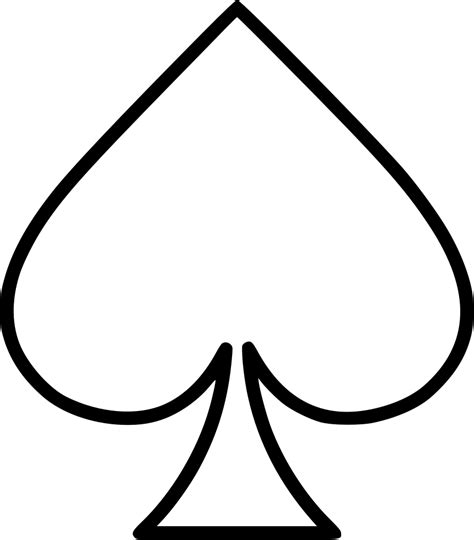 Ace Of Spades Card Drawing Free Download On Clipartmag