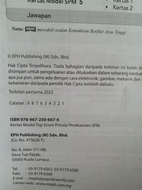 Kertas Model Spm Prinsip Perakaunan Format Spm Terkini Hobbies And Toys Books And Magazines